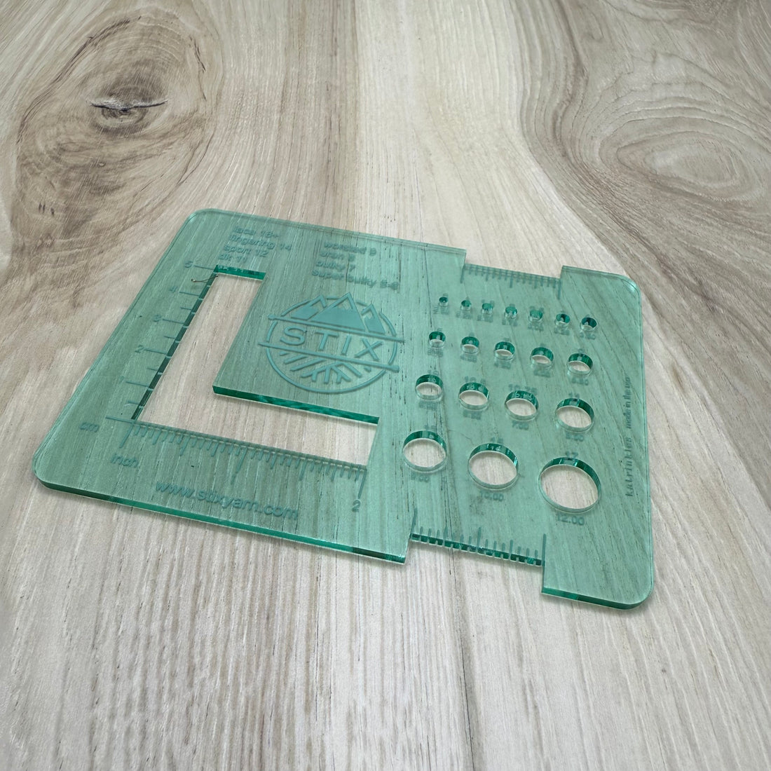 Stix Transparent Acrylic Needle Gauge/Wraps per Inch Tool