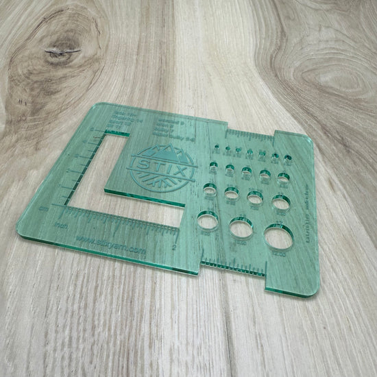 Stix Transparent Acrylic Needle Gauge/Wraps per Inch Tool